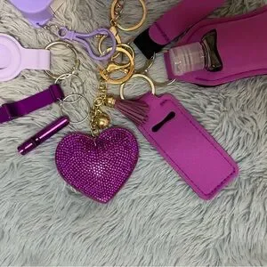 Accessories | 1pcs Purple Safety Keychain Set | Poshmark